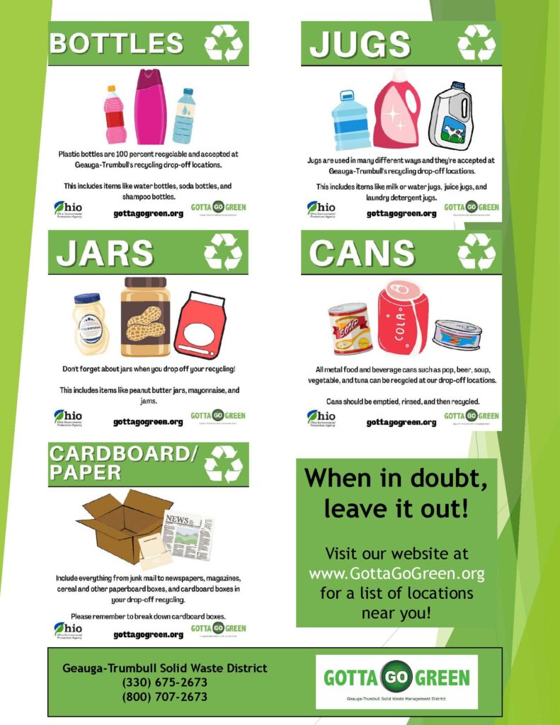 Current Flyers - Geauga-Trumbull Solid Waste Management District